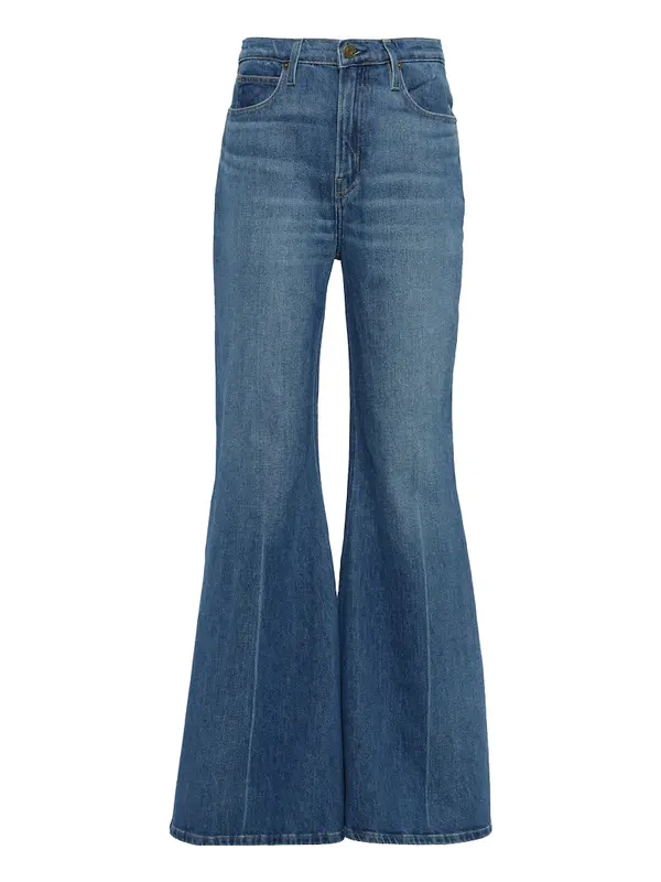 FRAME The Extreme Flare High-rise Jeans - Blue