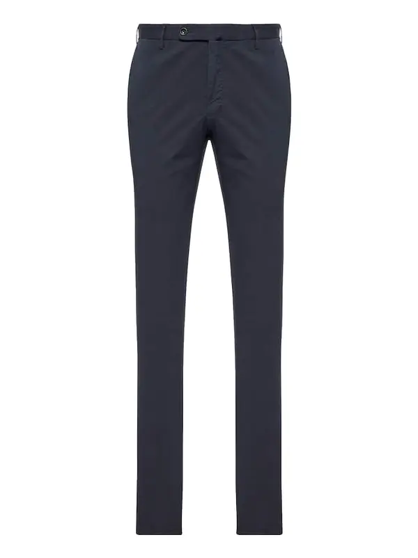 SLOWEAR Incotex Cotton-blend Straight Pants - Blue