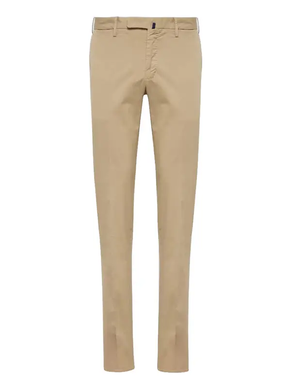 SLOWEAR Cotton-blend Slim Pants - Beige