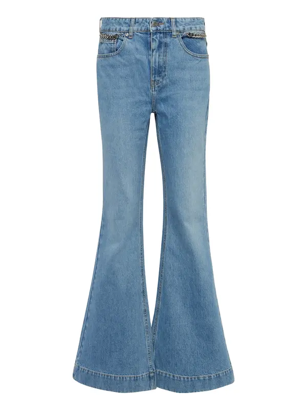 Stella McCartney High-rise Flared Jeans - Blue