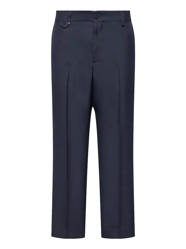 Jacquemus Le Pantalon Cabri Cropped Tailored Pants - Blue