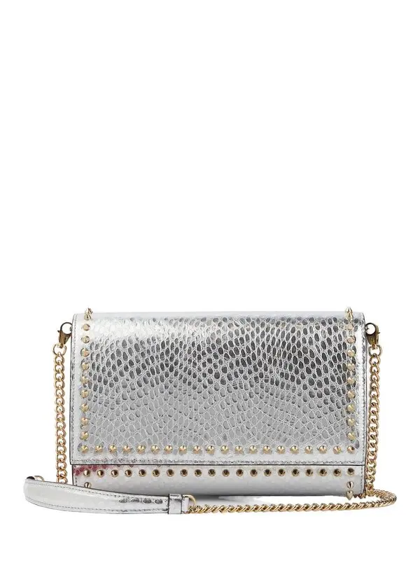 CHRISTIAN LOUBOUTIN Paloma Clutch - Silver