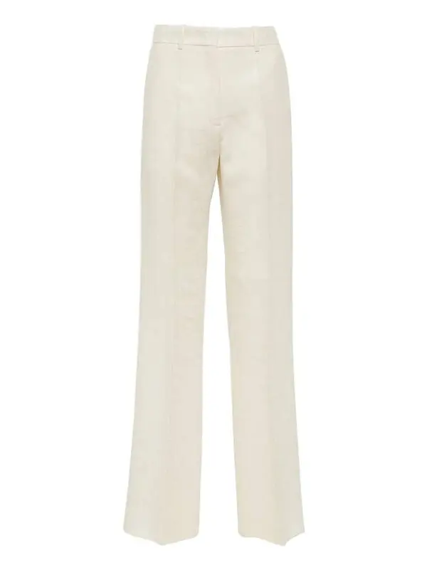Valentino Garavani High-rise Wide-leg Pants - White