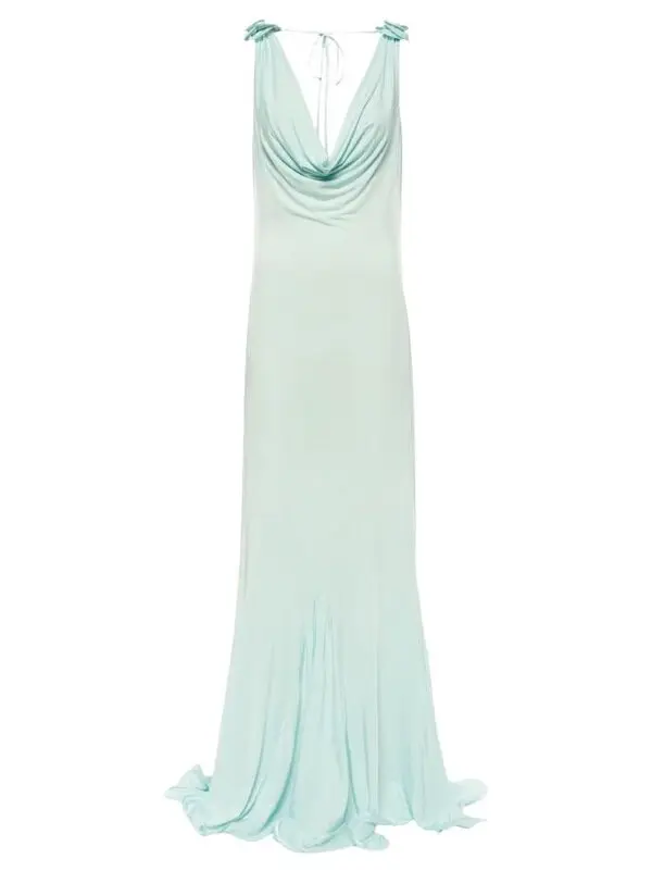 Magda Butrym Jersey Slip Dress - Blue