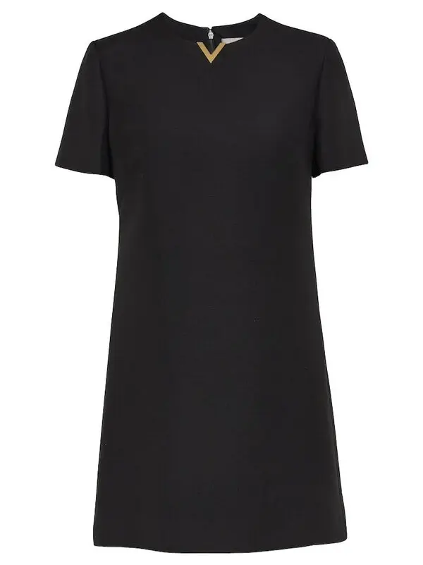 Valentino Garavani Crêpe Couture Mini Dress - Black