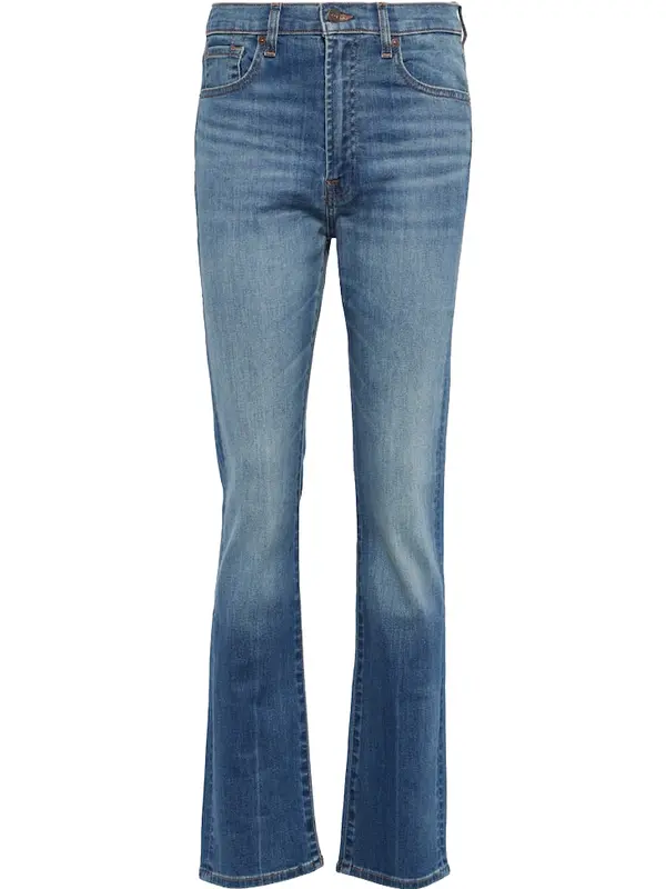 7 For All Mankind High-rise Slim Jeans - Blue