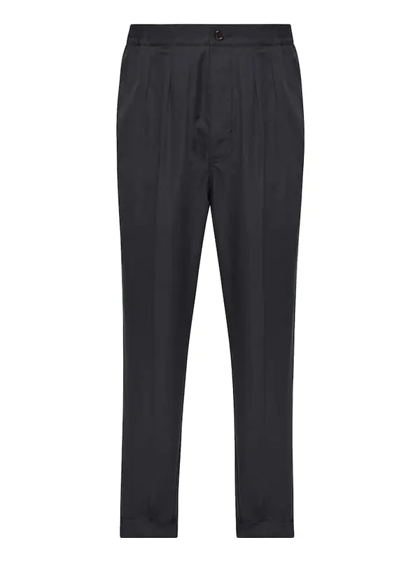 TOM FORD Cotton And Silk Straight Pants - Black