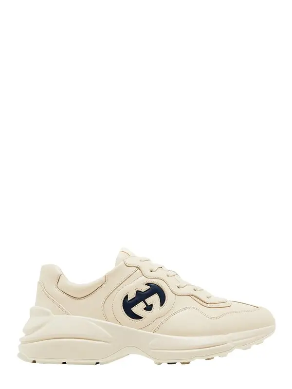 Gucci Rhyton Interlocking G Sneakers - Cream