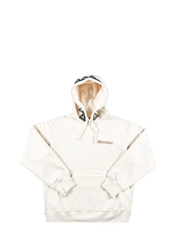 Supreme Pharaoh Studded Hooded Sweatshirt - Cream