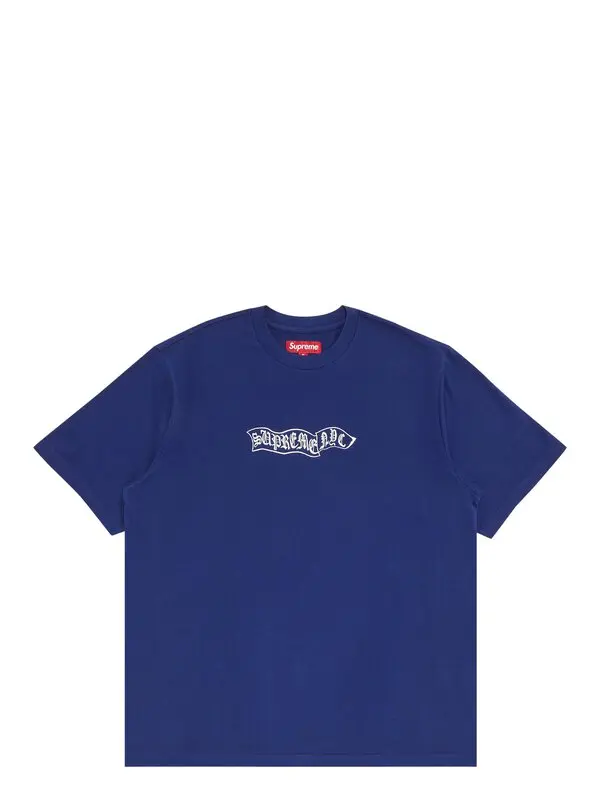 Supreme Banner Short-sleeve Top 'dark Royal - Blue