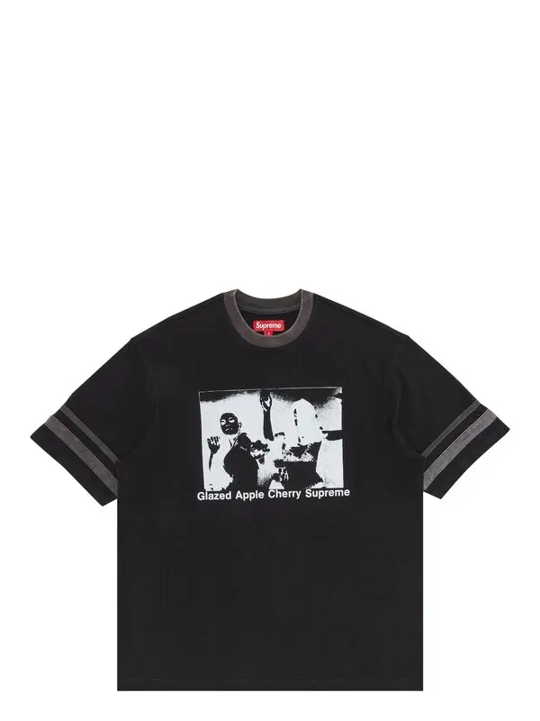 Supreme Glazed Athletic Short-sleeve Top - Black