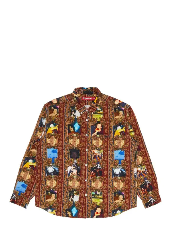 Supreme X Mark Leckey Hardcore Printed Corduroy Shirt - Multicolor