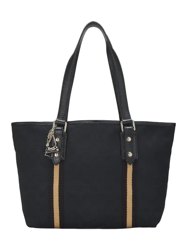 Gucci Gg Canvas Jolicoeur Tote - Black