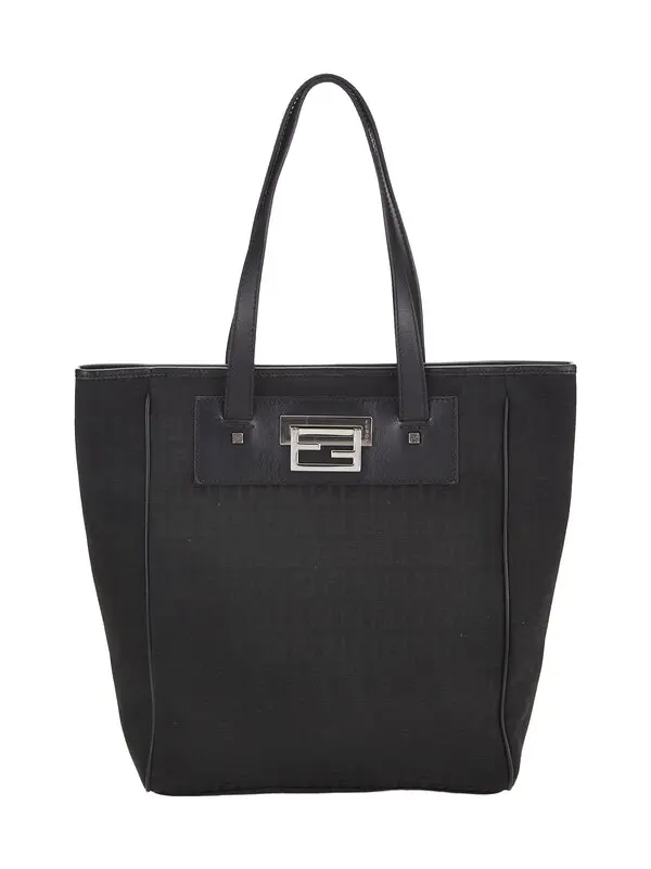 Fendi Zucchino Tote - Black