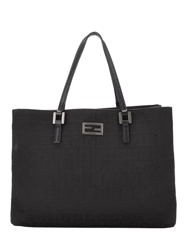 Fendi Zucchino Tote - Black