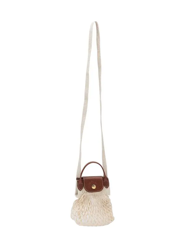 Longchamp Le Pliage Filet Shoulder Bag Xs - Beige