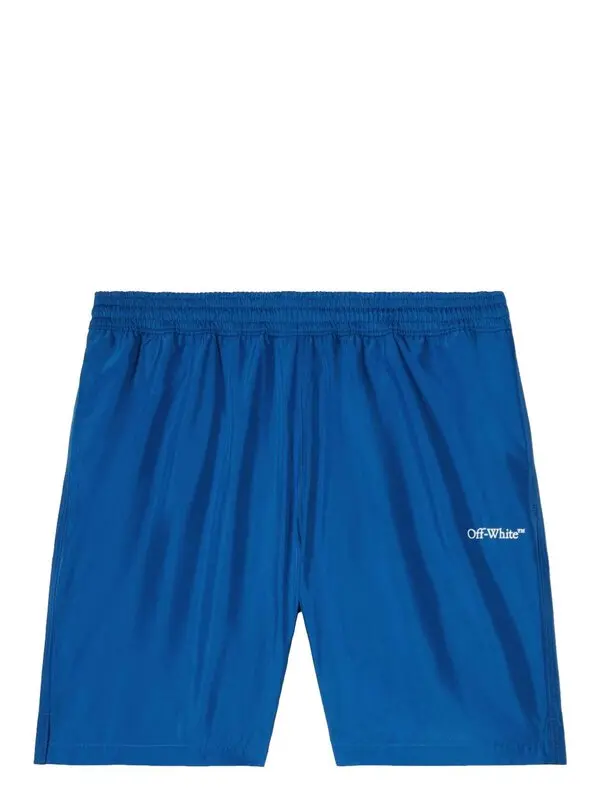 Off-White Arrows-print Swim Shorts - Blue