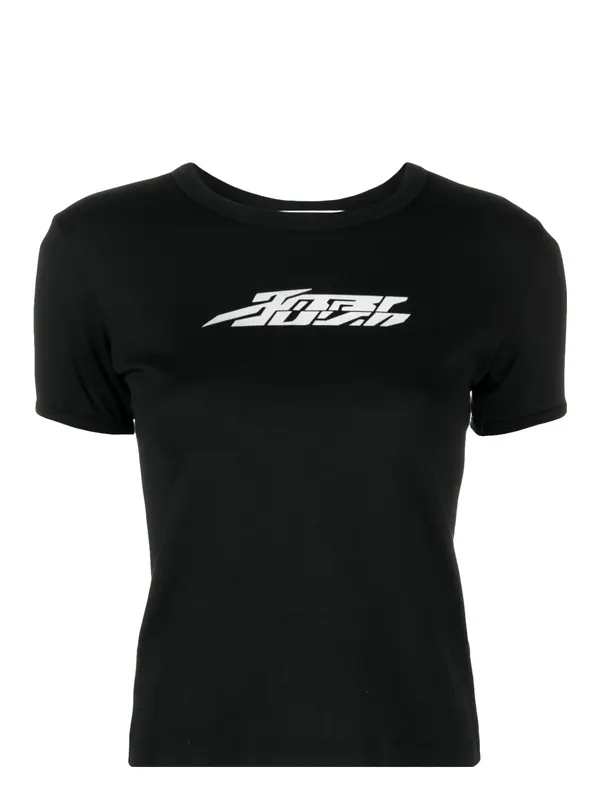 AMBUSH Reflective Logo Cotton T-shirt - Black
