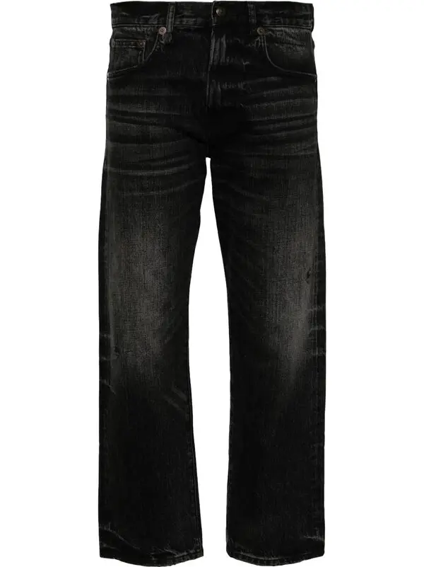 R13 High-rise Cropped Jeans - Black