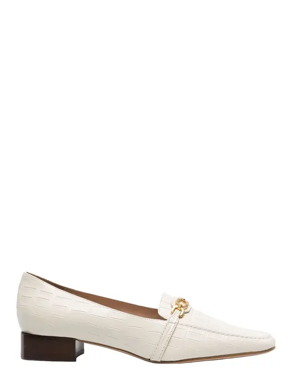 TOM FORD Whitney Leather Loafers - White