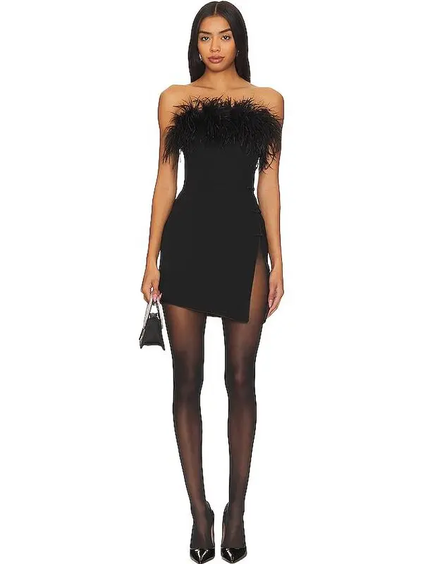 SAU LEE Ima Mini Dress - Black
