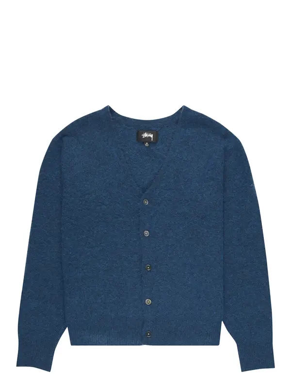StÜssy Brushed Cardigan - Blue