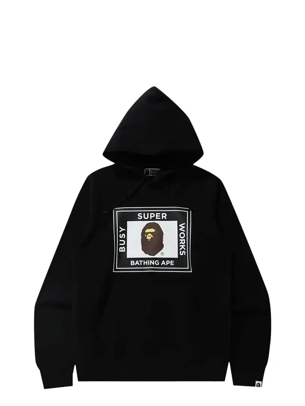 A BATHING APE Super Busy Works Pullover Hoodie - Black