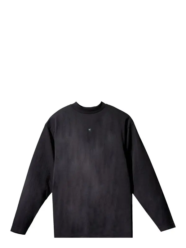 Yeezy Engineered Balenciaga Logo Long-sleeve Tee - Black