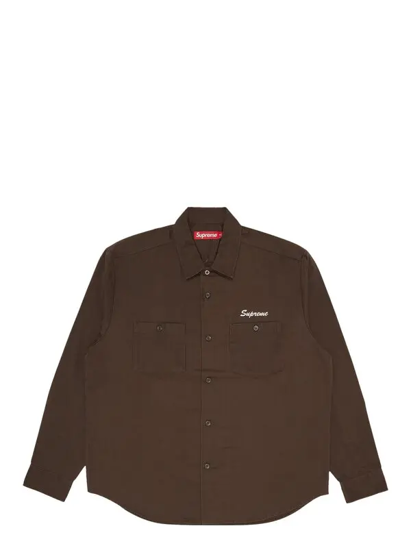 Supreme American Psycho Work Shirt - Brown