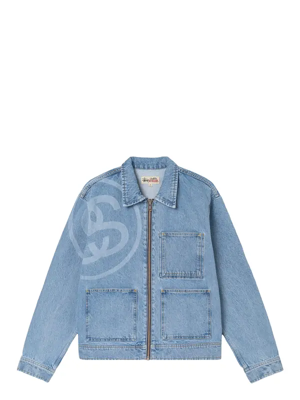 StÜssy Ss-link Zip Work Jacket - Blue
