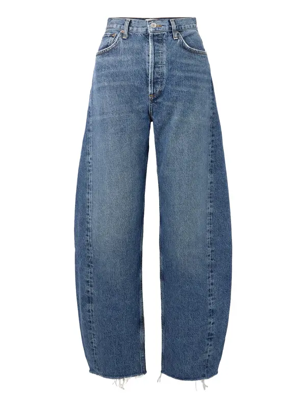 AGOLDE Luna High-rise Tapered Jeans - Blue