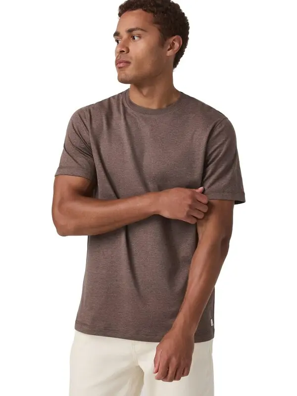 Vuori Short Sleeve Ponto Performance T-shirt - Elm Heather
