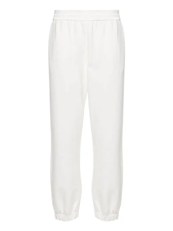 Fabiana Filippi Satin-trim Cotton Track Pants - White