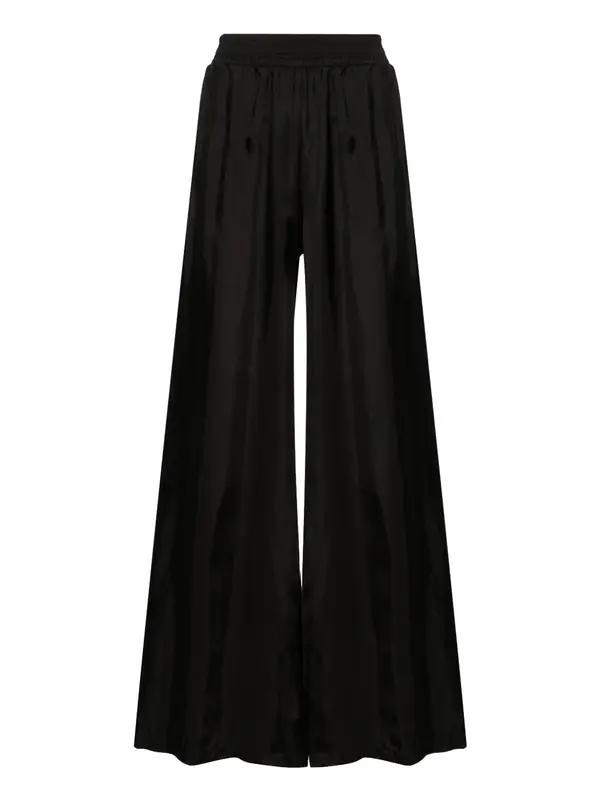 Fabiana Filippi Satin Palazzo Pants - Black