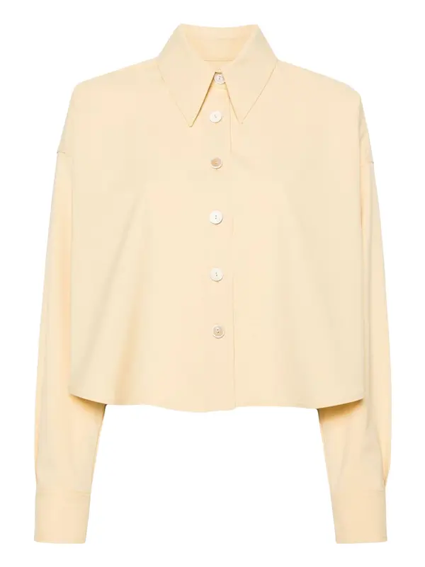 Fabiana Filippi Buttoned Cropped Shirt - Yellow