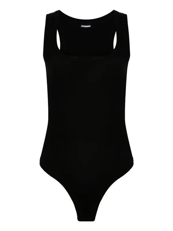 Jacquemus Le Body Gros Grain Bodysuit - Black