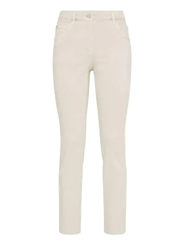 Brunello Cucinelli Mid-rise Skinny Jeans - Neutrals
