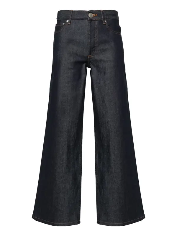 A.p.c. Elisabeth High-rise Straight-leg Jeans - Blue