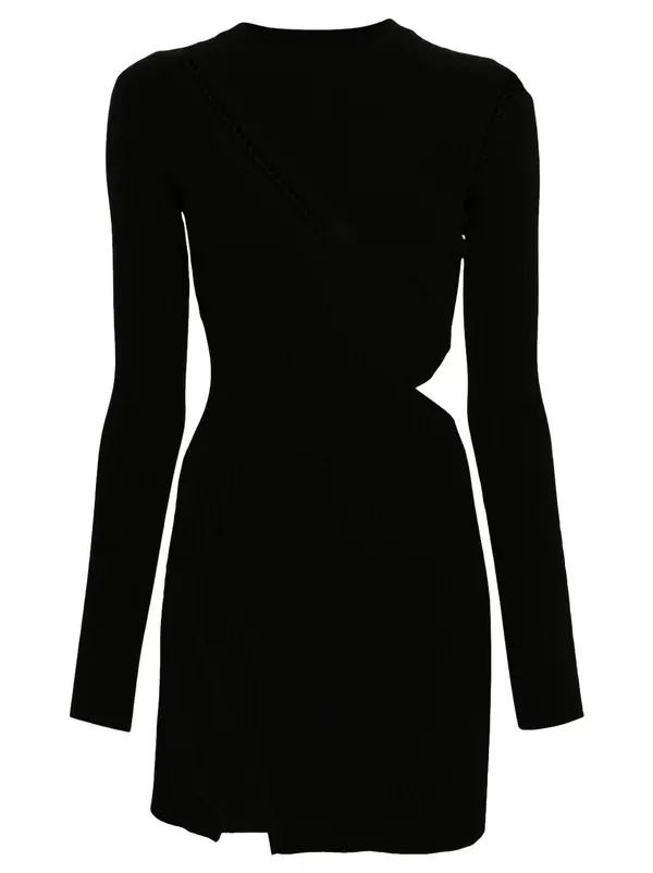 Attico Cut-out Mini Dress - Black