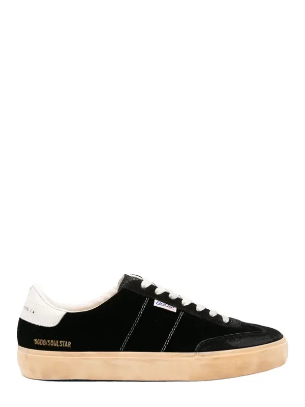 Golden Goose Soul Star Velvet Sneakers - Black