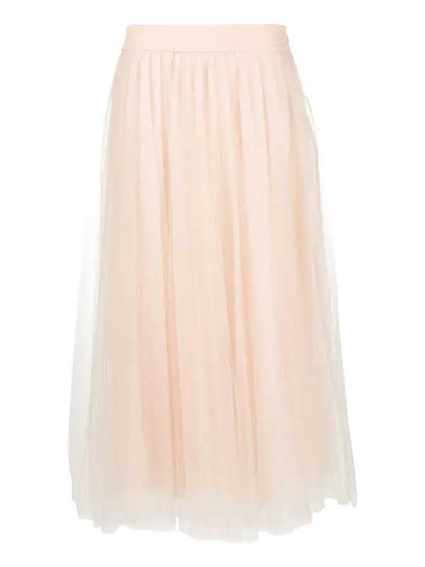 Fabiana Filippi Tulle Midi Skirt - Pink