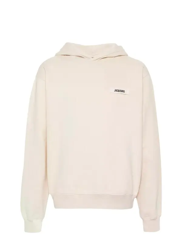Jacquemus Le Hoodie Gros Grain Top - Neutrals
