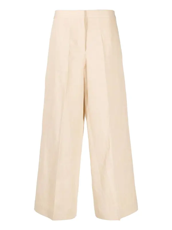 Fabiana Filippi High-waisted Wide-leg Trousers - Neutrals