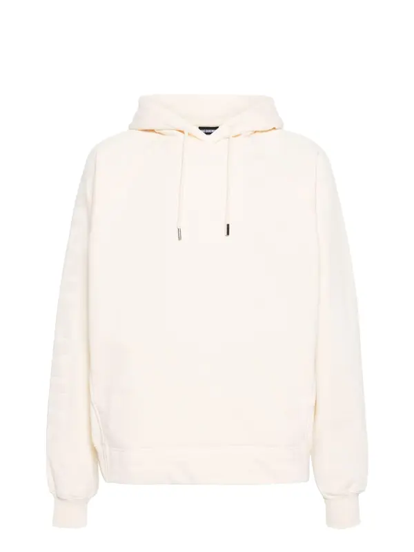 Jacquemus Le Hoodie Typo Top - Neutrals