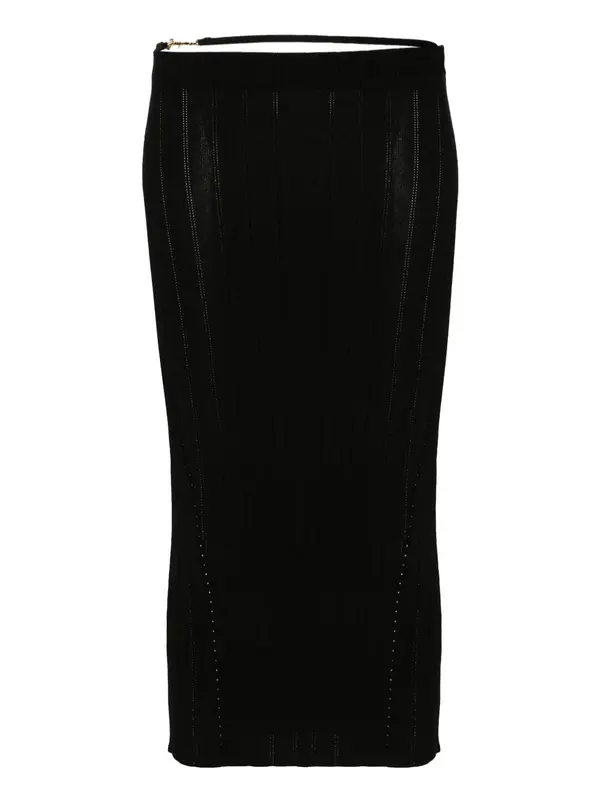 Jacquemus La Jupe Pralu Midi Skirt - Black
