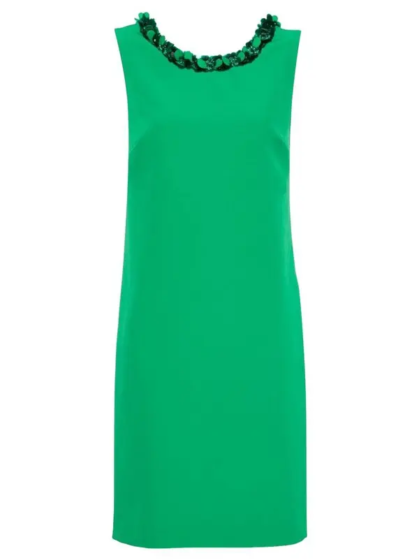 P.a.r.o.s.h Sequin-embellished Column Dress - Green