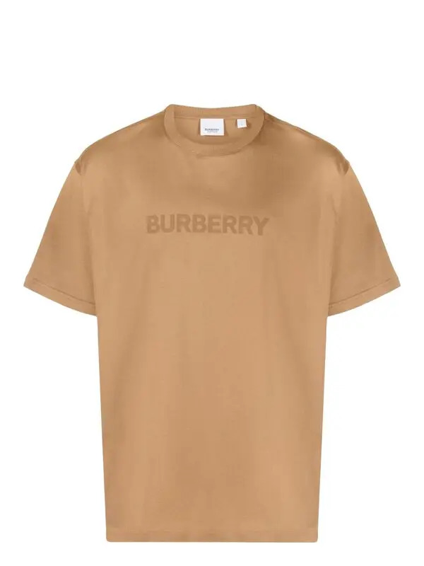 Burberry Logo-print Cotton T-shirt - Brown