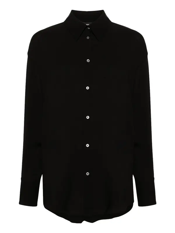Fabiana Filippi Buttoned Crepe Shirt - Black