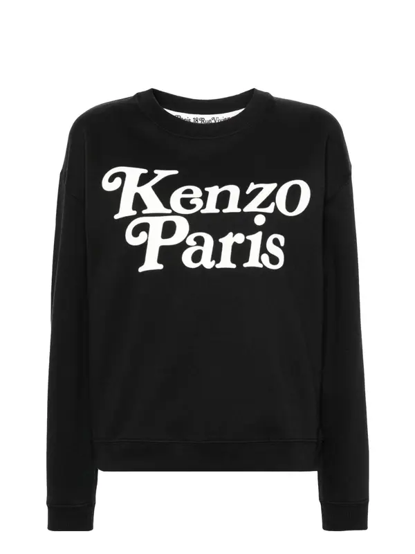 Kenzo X Verdy Flocked-logo Sweatshirt - Black