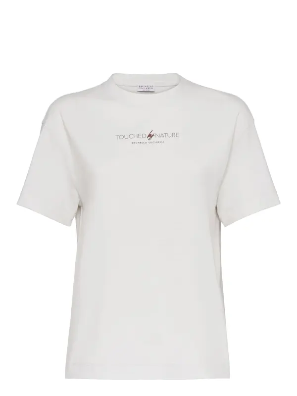 Brunello Cucinelli Logo-print T-shirt - White